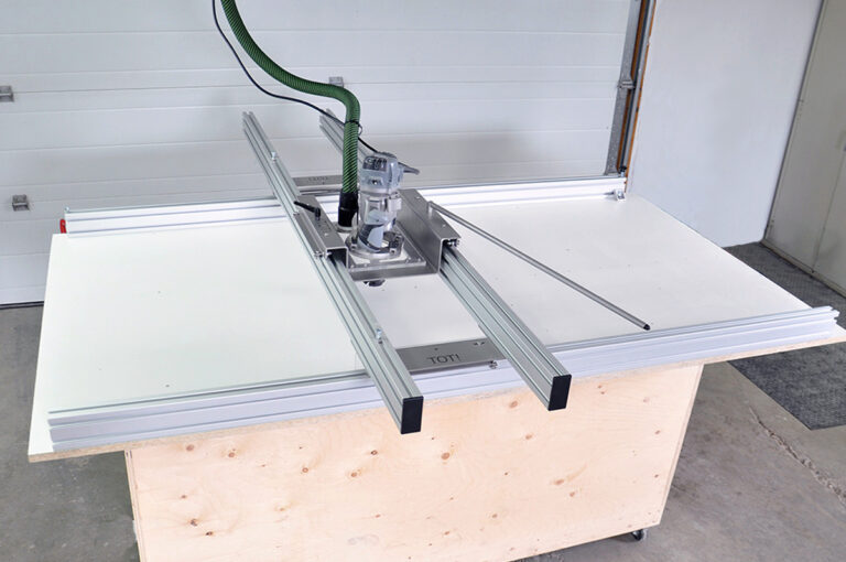 Router Sled - TOTsled | Dustless router sled system